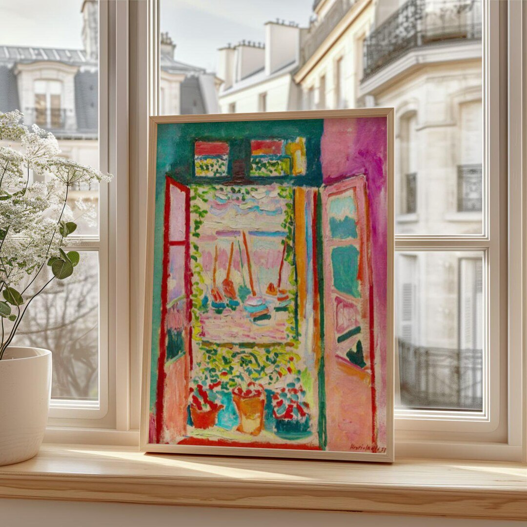 Henri Matisse Open Window Painting - Vibrant Impressionist Art, High ...