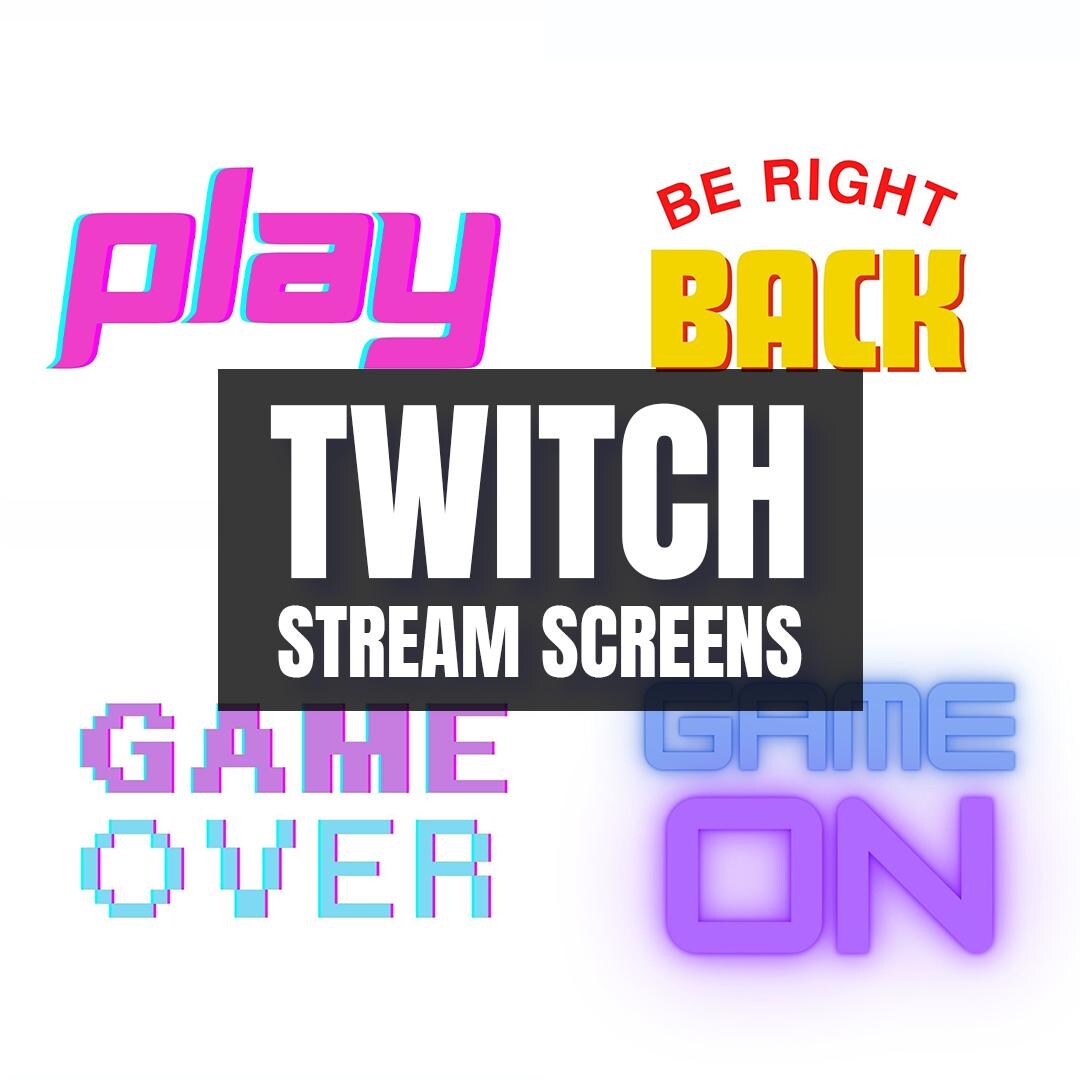 Stream Screen Master Pack - 6 Animated HD Gifs for Engaging Gamers ...