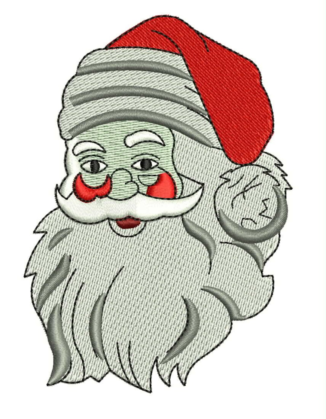 Santa Printable Digital File, Vintage Santa Svg, Santa Head Svg, Funny ...