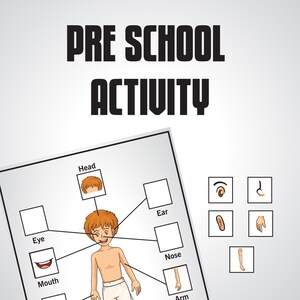 Match the Body Parts" Preschool Learning Activity – Engaging Early ...