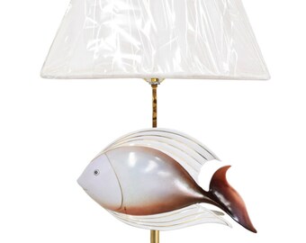 Ugly Fish TV Electric Lamp Decoration, Vintage Night Light Ceramic ...