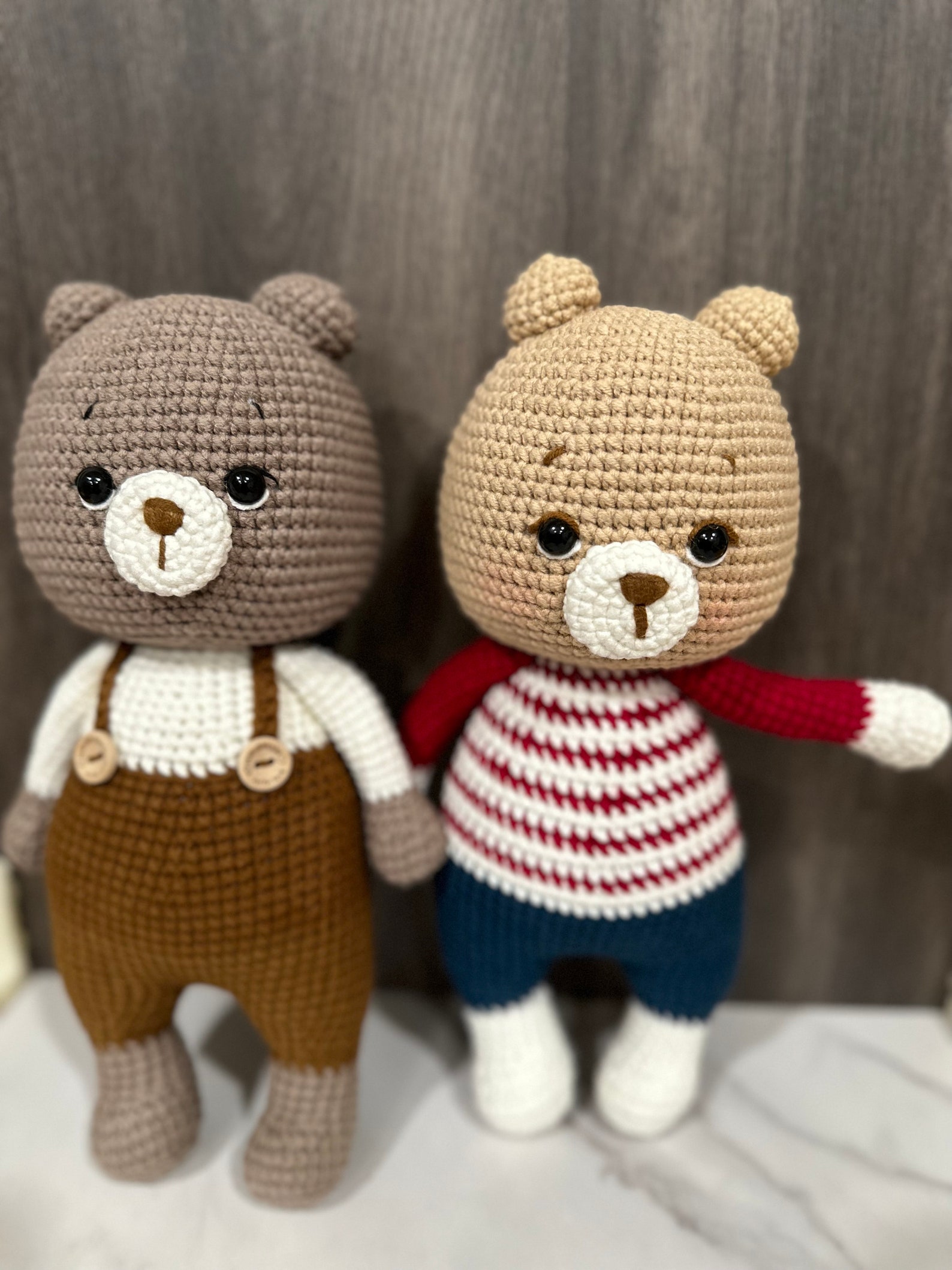 Handmade Gift for Grandson, Crochet Plush, Amigurumi Toy, Teddy Bear ...