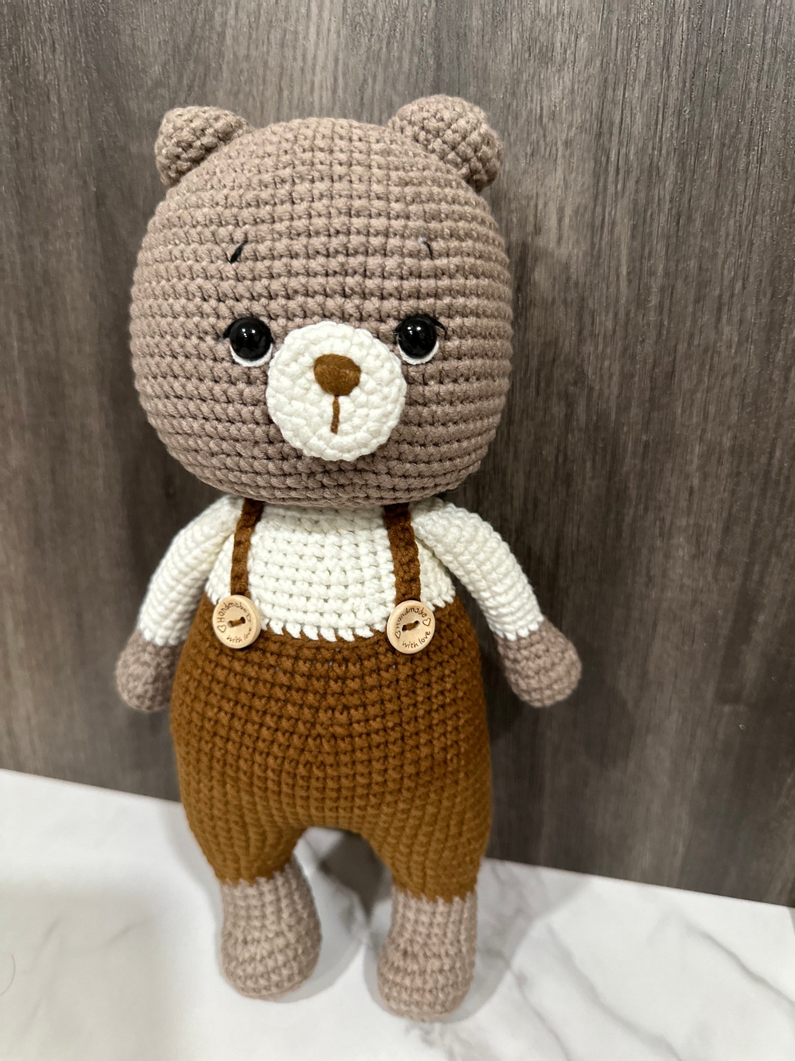 Handmade Gift for Grandson, Crochet Plush, Amigurumi Toy, Teddy Bear ...