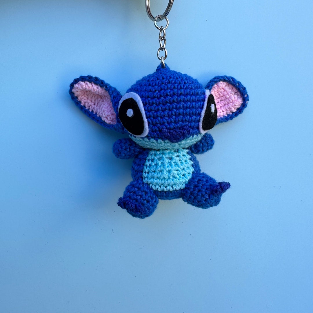 Handmade Crochet, Disney Keychain, Stich Crochet Keychain, Party Favor ...