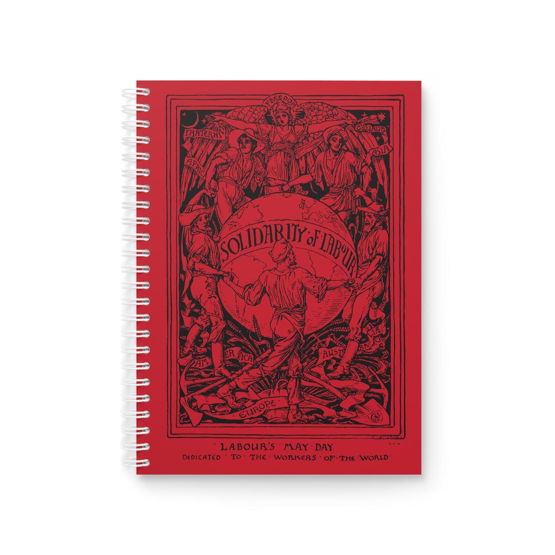 Solidarity of Labor Spiral Notebook Revolutionary Illustrations Peoples ...
