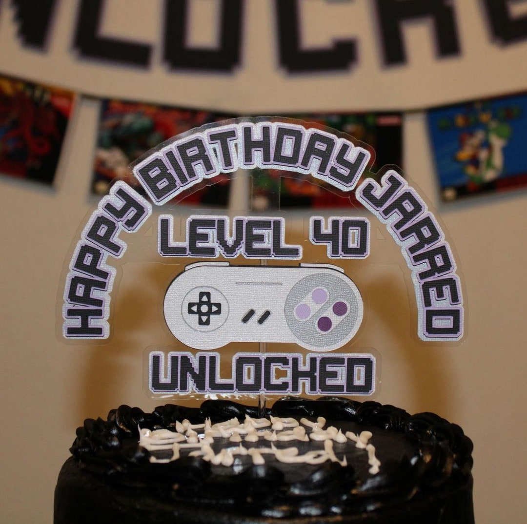 Gamer Cake Topper - Etsy