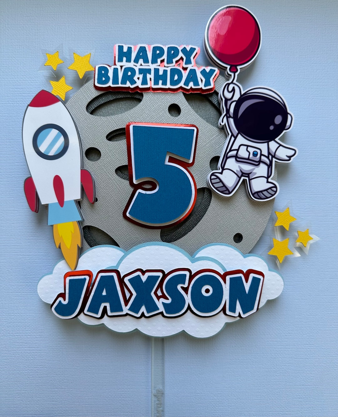 Astronaut Cake Topper/space Cake Topper - Etsy