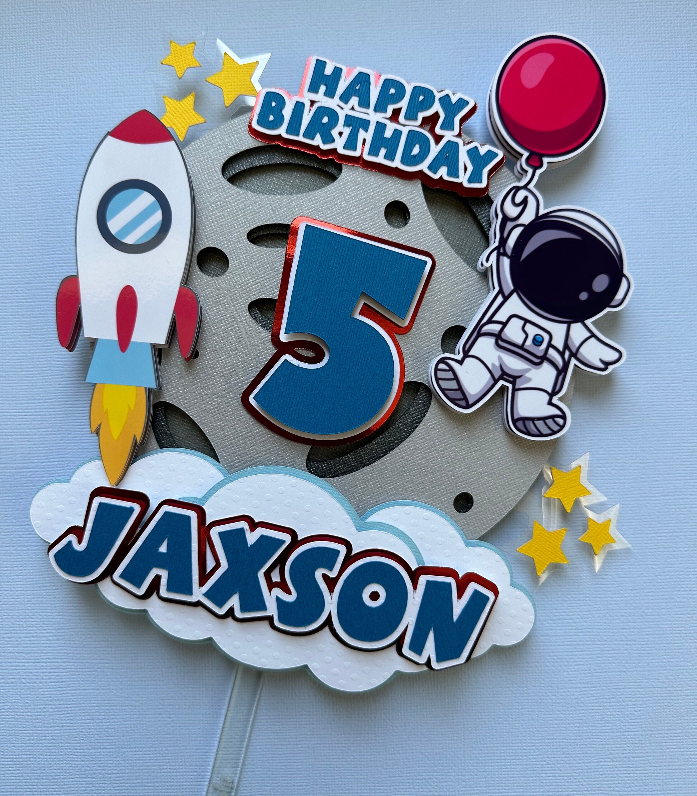 Astronaut Cake Topper/space Cake Topper - Etsy