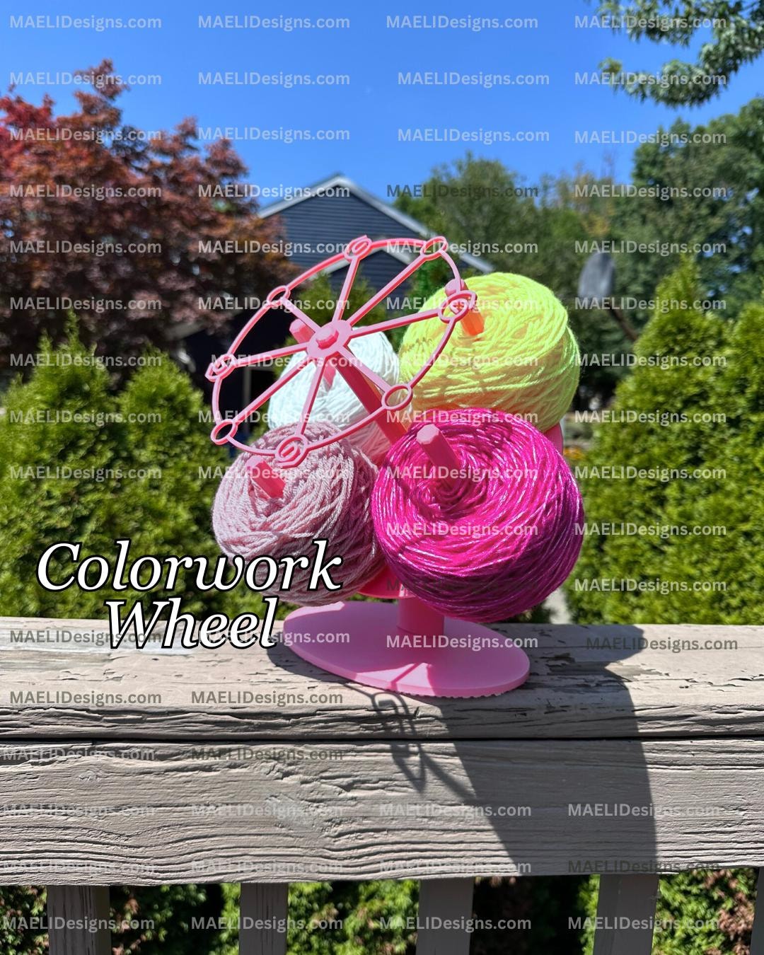The Colorwork Wheel V2.0 by Maeli Designs - 3D Printed Yarn Untwisting ...