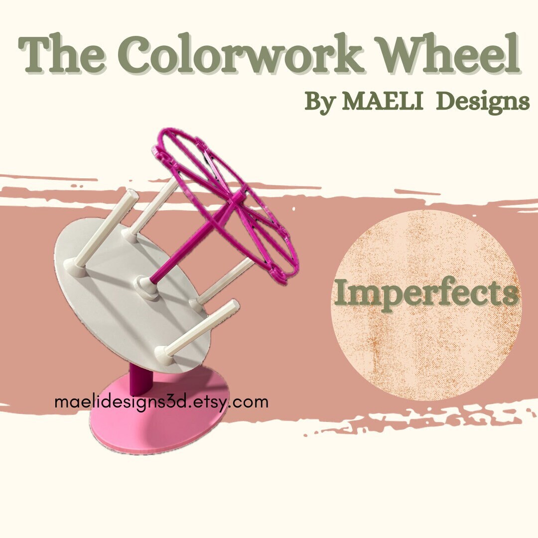 IMPERFECT Colorwork Wheel by Maeli Designs 3D Printed Yarn Untwisting ...