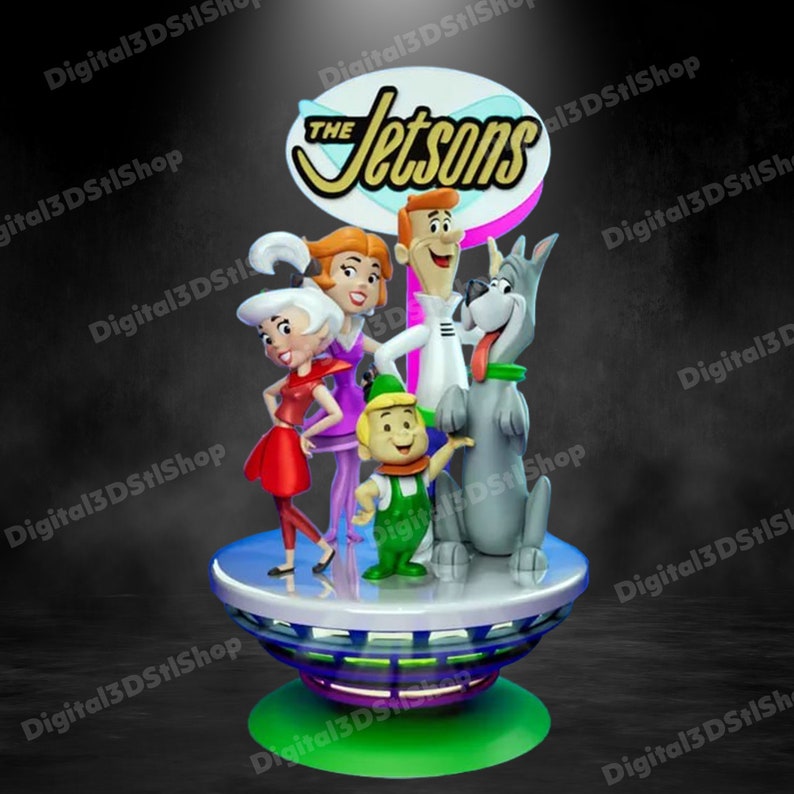 Jetsons Cartoon High Quality STL 3D Digital Printing - Etsy