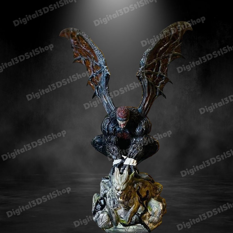 Angel Venom Spiderman Miles Morales Marvel High Quality STL 3D Digital ...