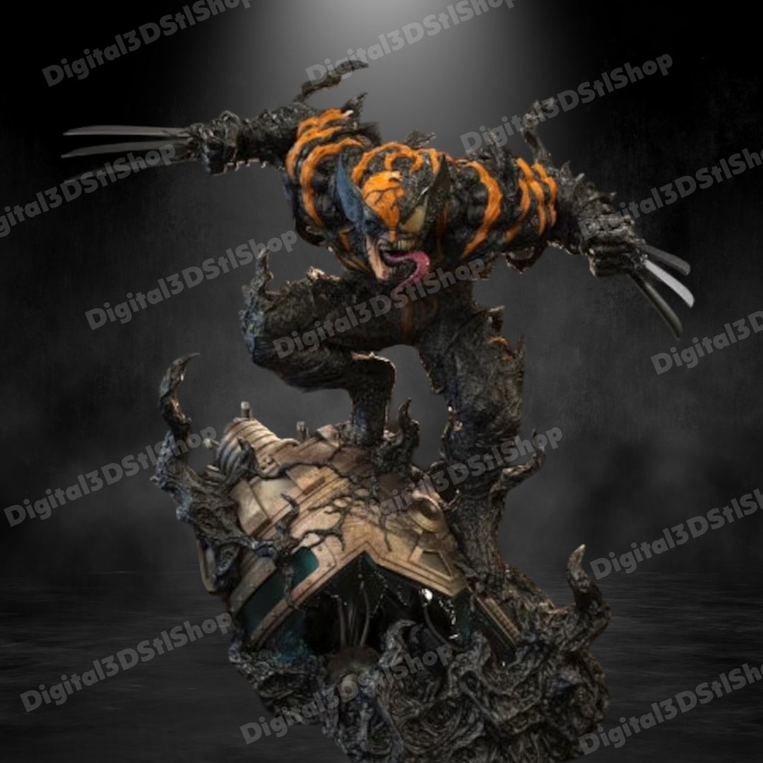 Venom Wolverine Marvel High Quality STL 3D Digital Printing STL File ...