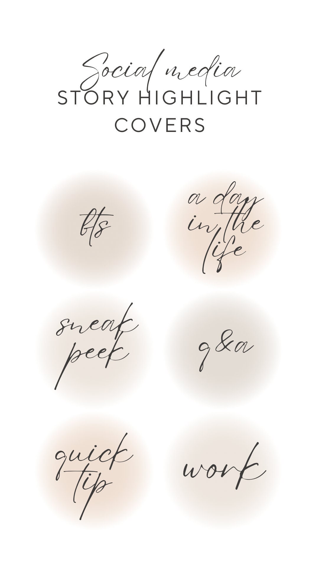 DIY Instagram Highlight Covers Minimalist Fully Editable With Canva ...