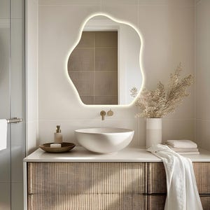 Irregular Light Mirror - Makeup Mirror With Lights - Bathroom Mirror ...