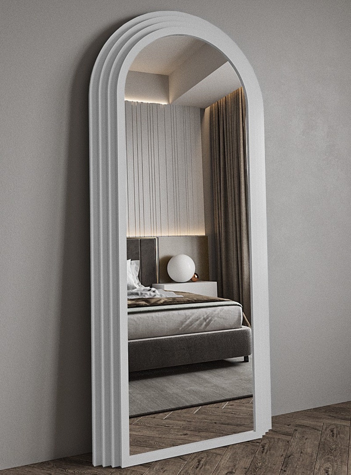 Curvy Mirror Wavy Body Mirror Wall Led Mirror Full Length Mirror Large ...