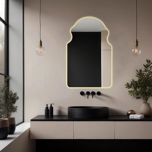 LED Light Bathroom Mirror - Aesthetic Light Mirror - Full Length ...