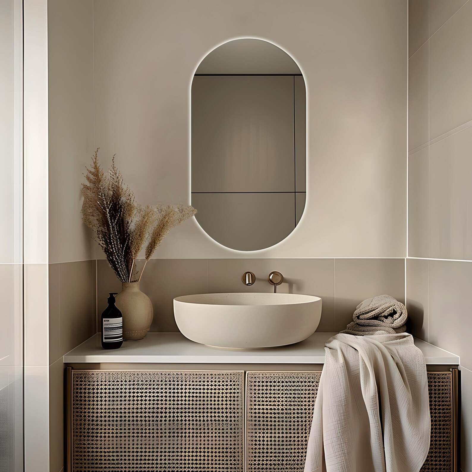 Bathroom LED Illuminated Mirror LED Illuminated Makeup Mirror Full ...