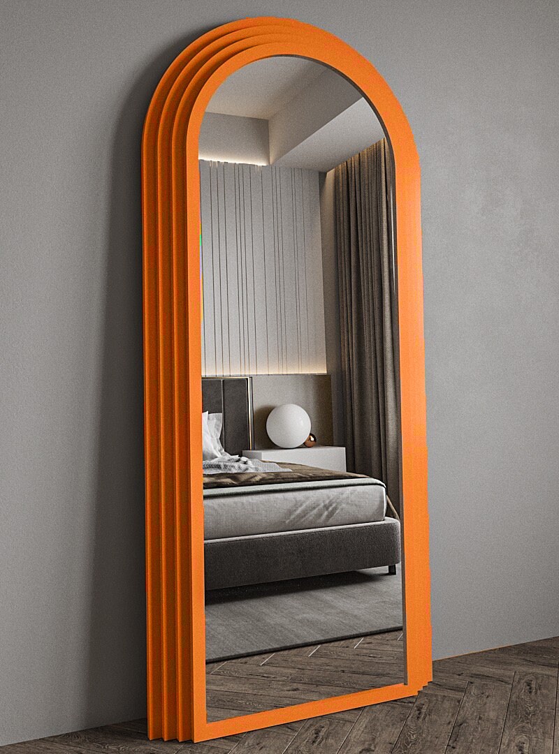 Curvy Mirror Wavy Body Mirror Wall Led Mirror Full Length Mirror Large ...