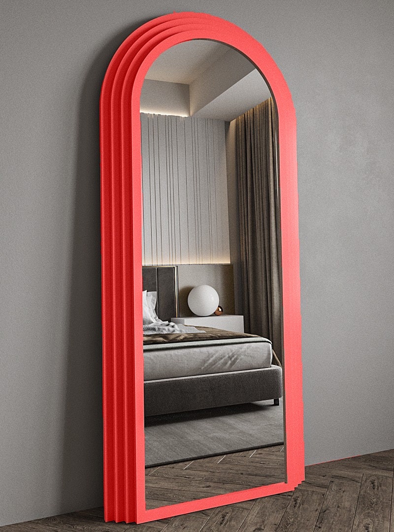 Curvy Mirror Wavy Body Mirror Wall Led Mirror Full Length Mirror Large ...