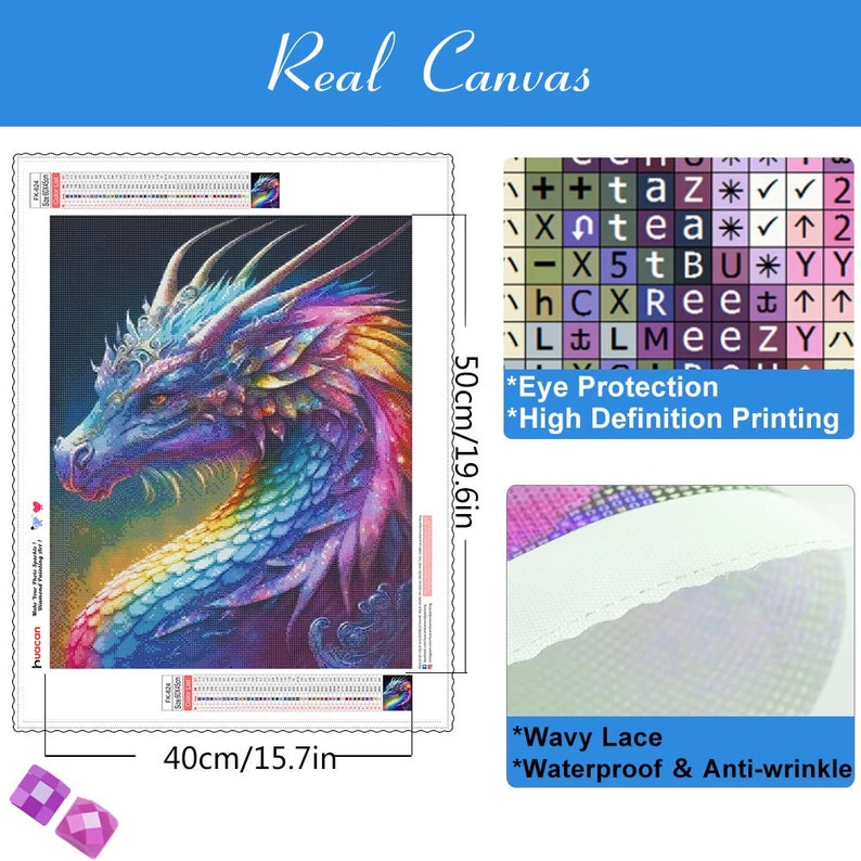 Diamond Painting Kit Dragon - Etsy