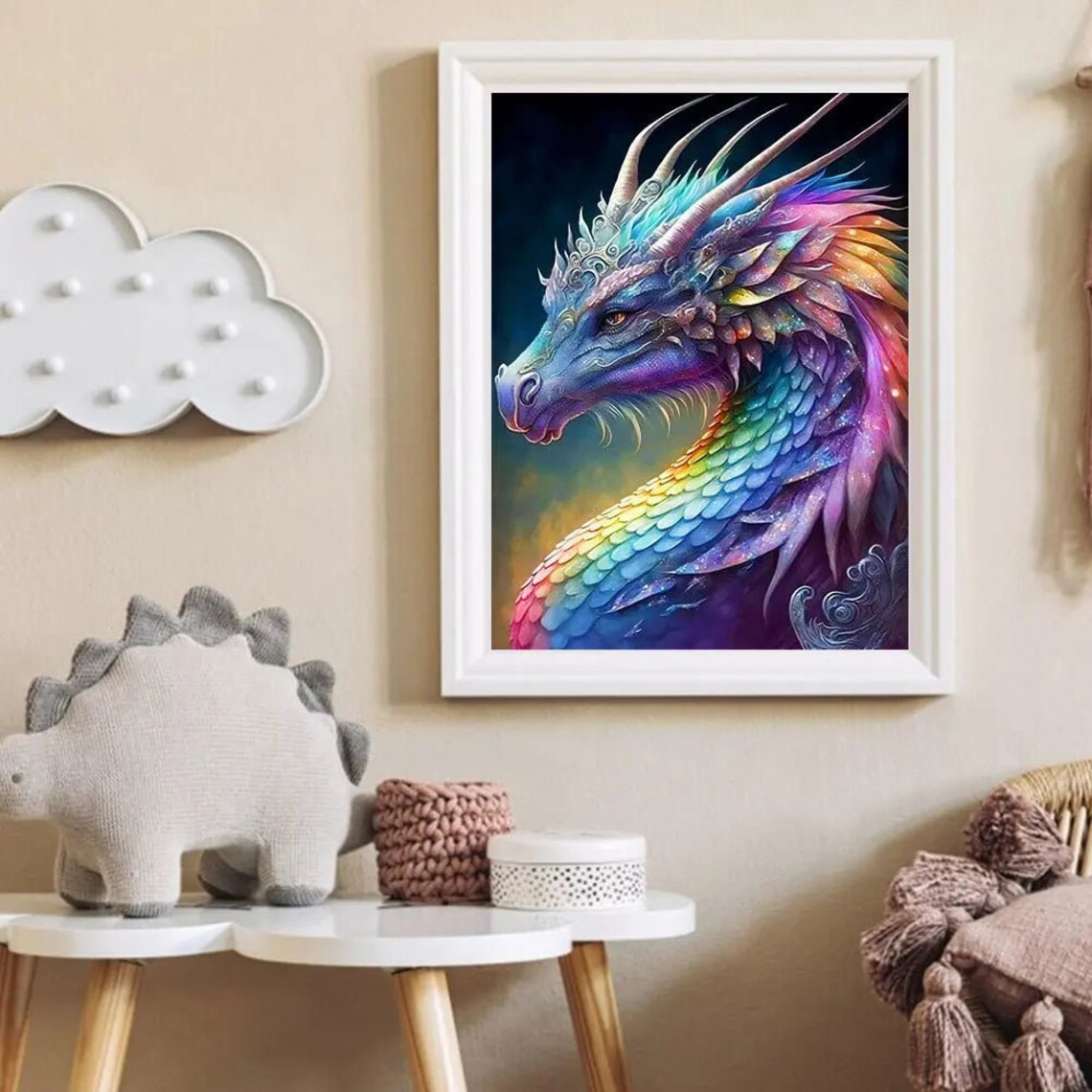Diamond Painting Kit Dragon - Etsy