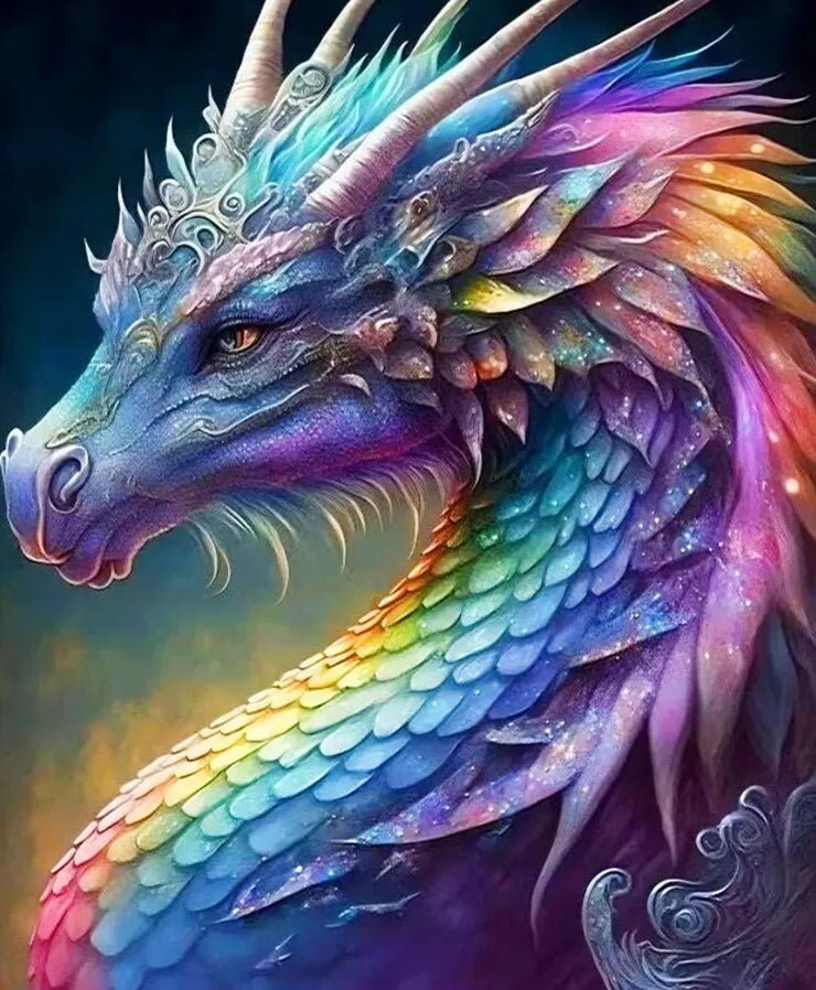 Diamond Painting Kit Dragon - Etsy