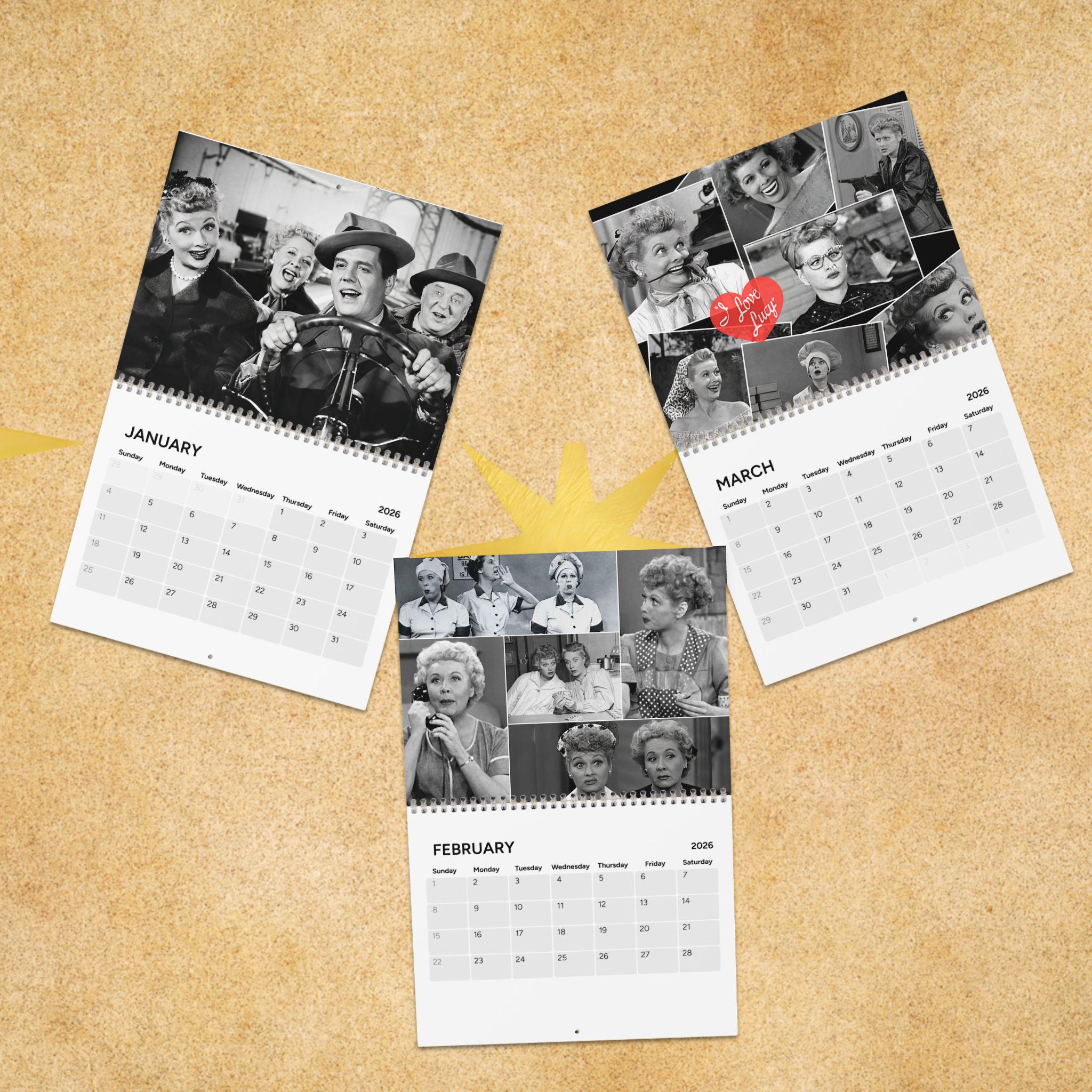 I Love Lucy 2026 Wall Calendar | Classic TV Show Fan Gift - Etsy