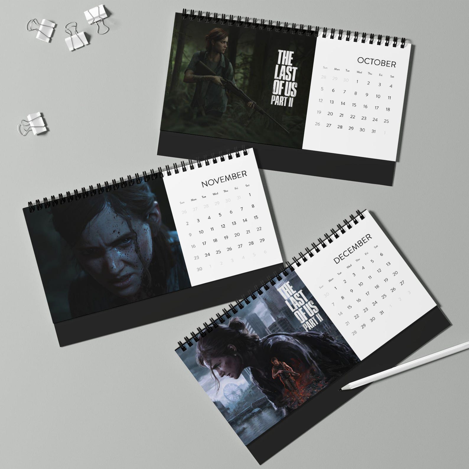 The Last of Us 2025 Desktop Calendar, Gaming Calendar, Video Game ...