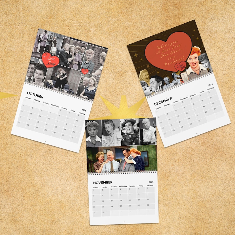 I Love Lucy 2026 Wall Calendar | Classic TV Show Fan Gift - Etsy
