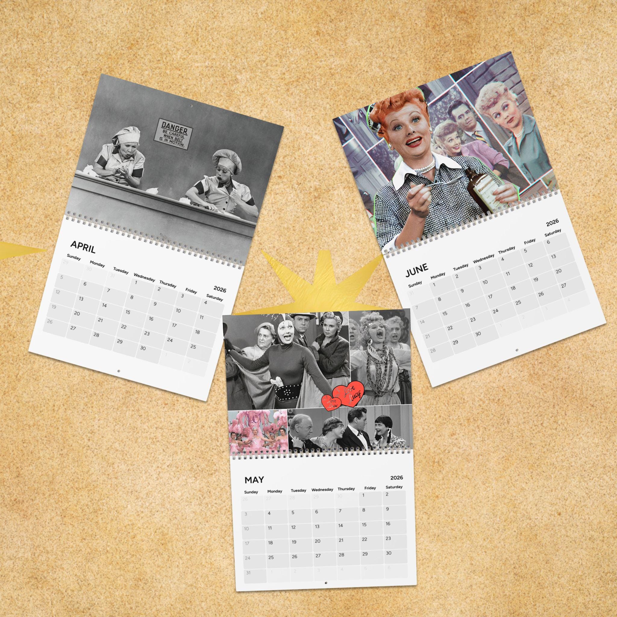 I Love Lucy 2026 Wall Calendar | Classic TV Show Fan Gift - Etsy
