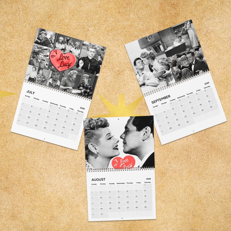 I Love Lucy 2026 Wall Calendar | Classic TV Show Fan Gift - Etsy