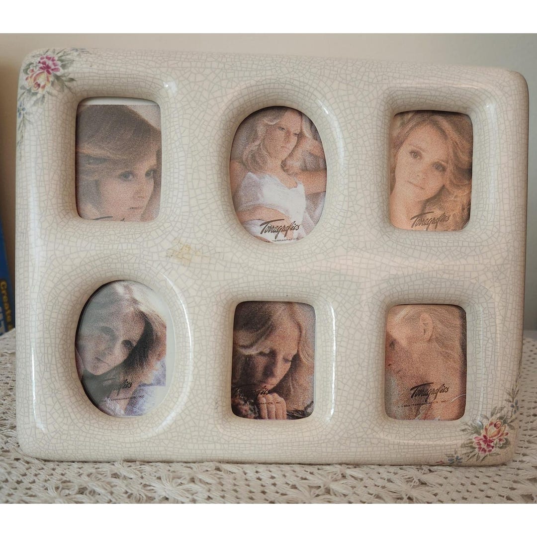 Vintage Terragraphics Porcelain Ceramic Picture Frame Collage 1982 - Etsy