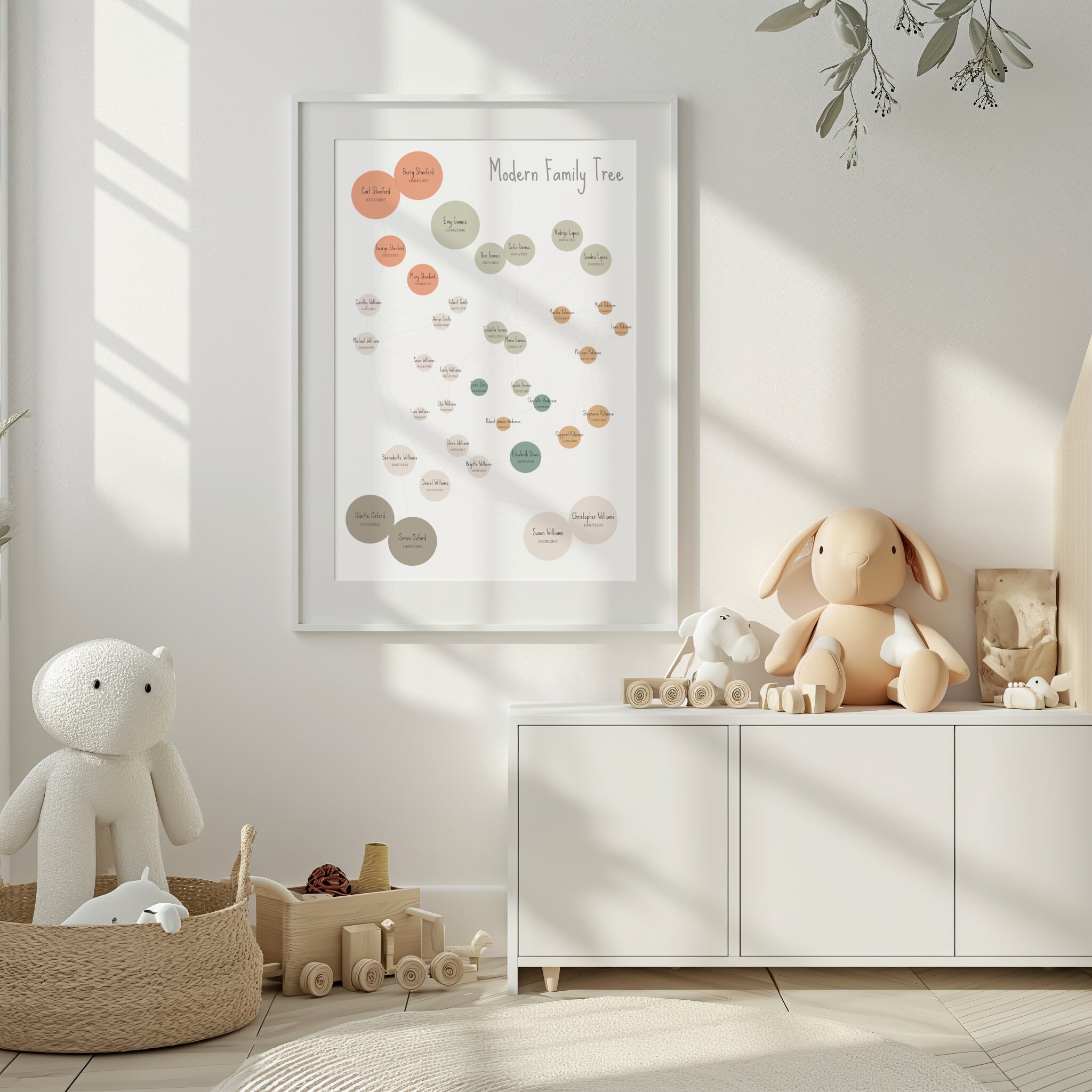 Modern Family Tree Template Print Today 100 Designs & 10 Printables ...