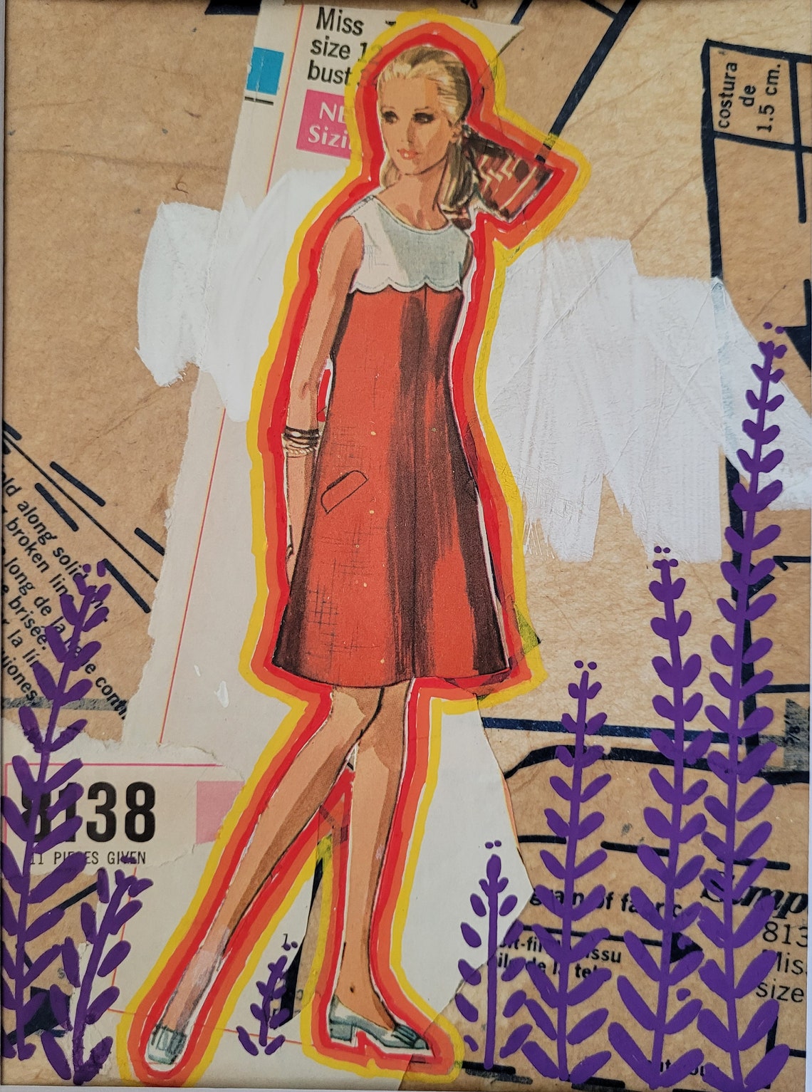 Simplicity 8138 Vintage Sewing Pattern Collage. - Etsy