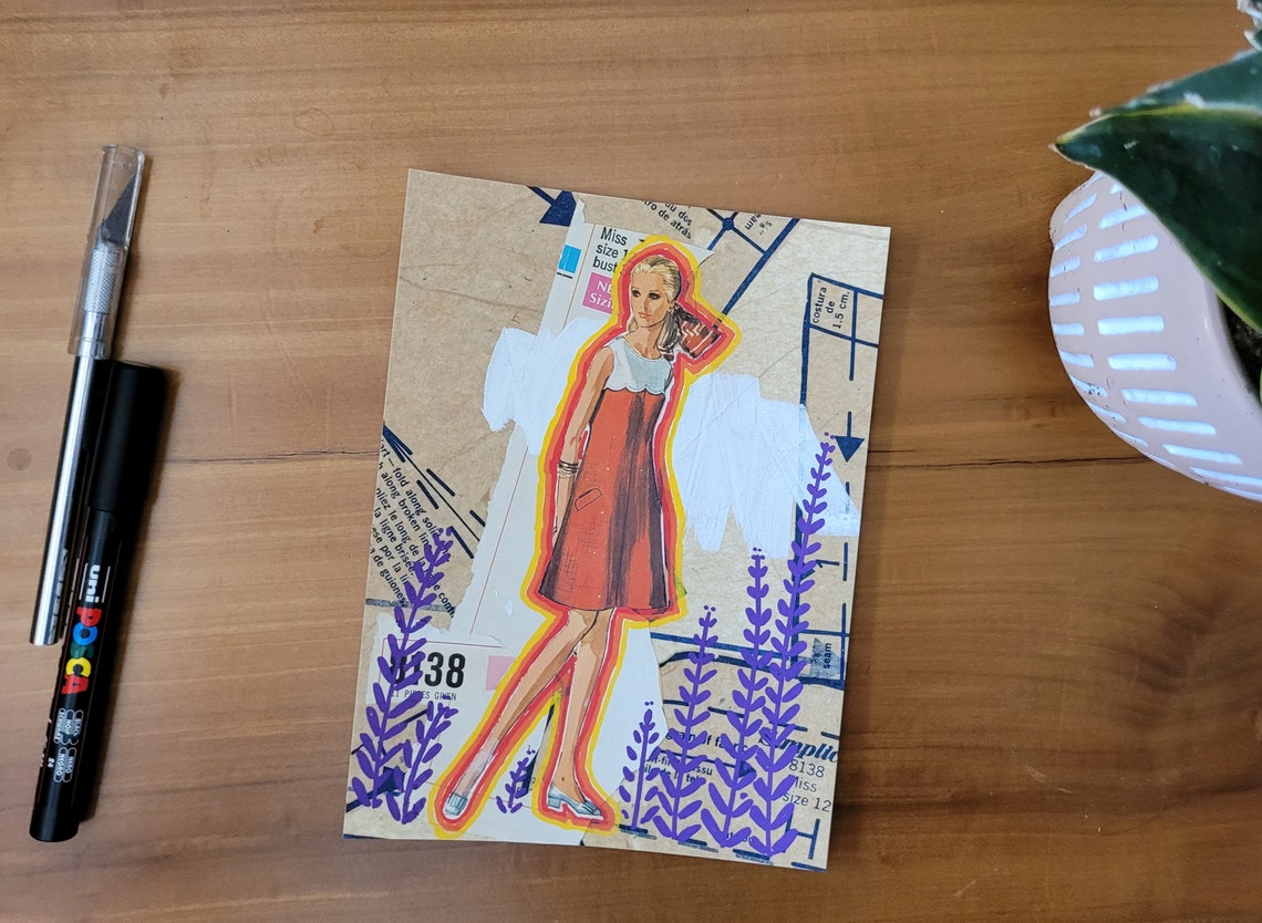 Simplicity 8138 Vintage Sewing Pattern Collage. - Etsy