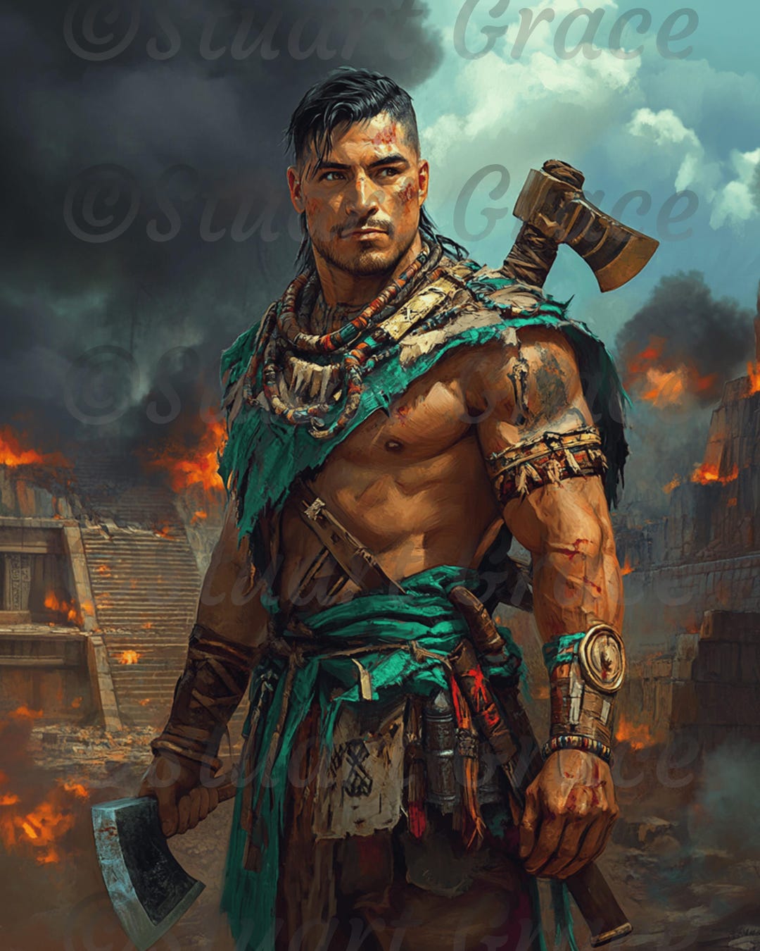 Mexican Warrior M02, Instant Download, Mexico Strong, Post-apocalyptic ...