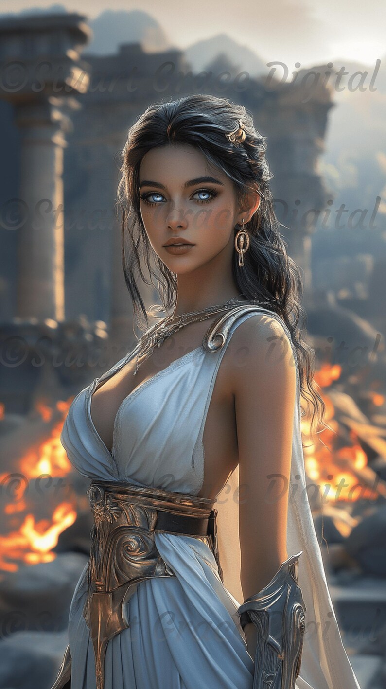 Aetherion Princess, Instant Digital Download, Ios & Android Wallpaper Smartphone, Greece ...