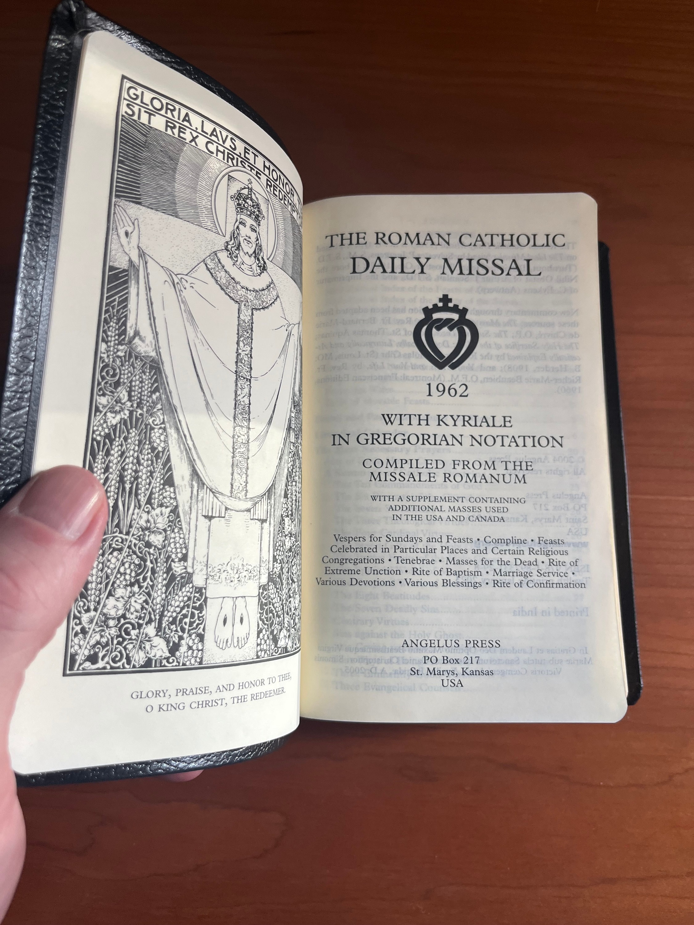 Black Leather Roman Catholic Daily Missal 1962 Personalized New - Etsy