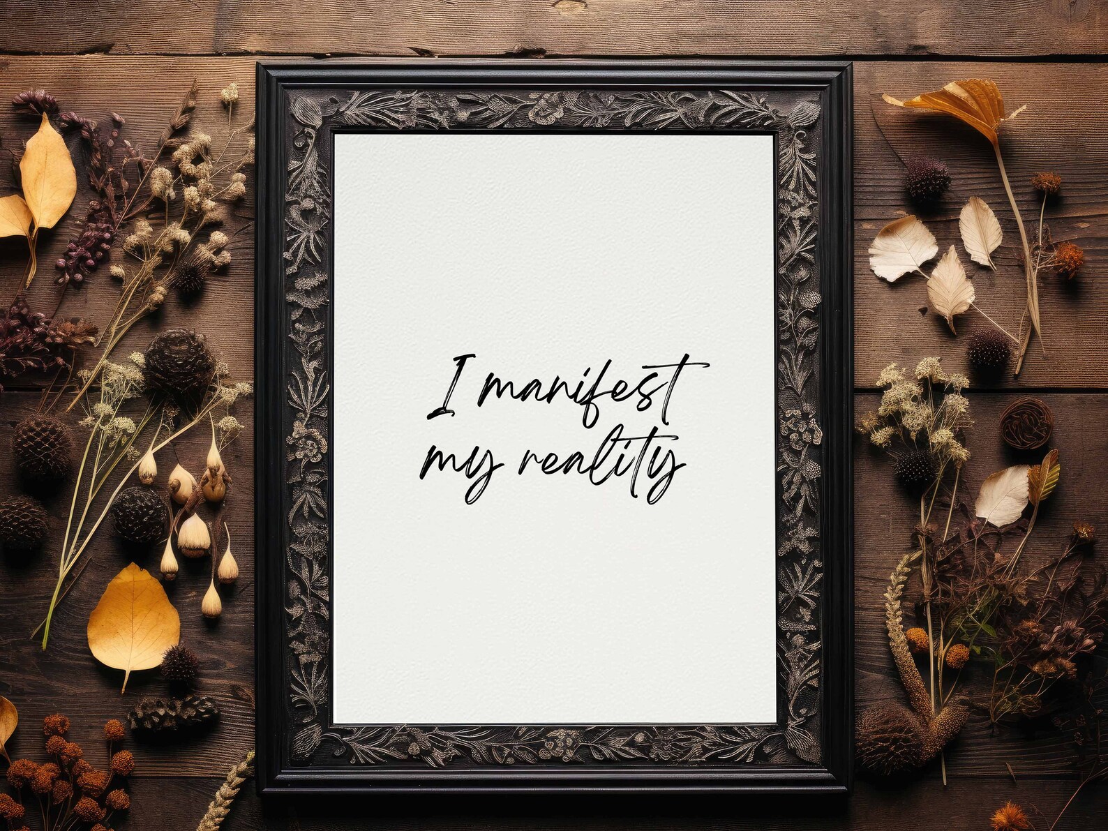 Printable Manifestation Wall Art, I Manifest My Reality Print, Digital ...