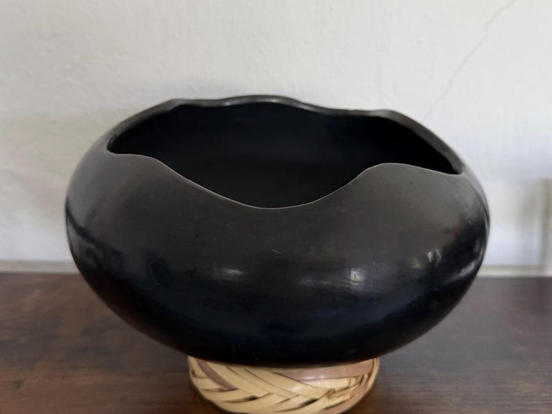 Handmade Barro Negro Fruit Bowl – Oaxacan Black Clay Pottery ...