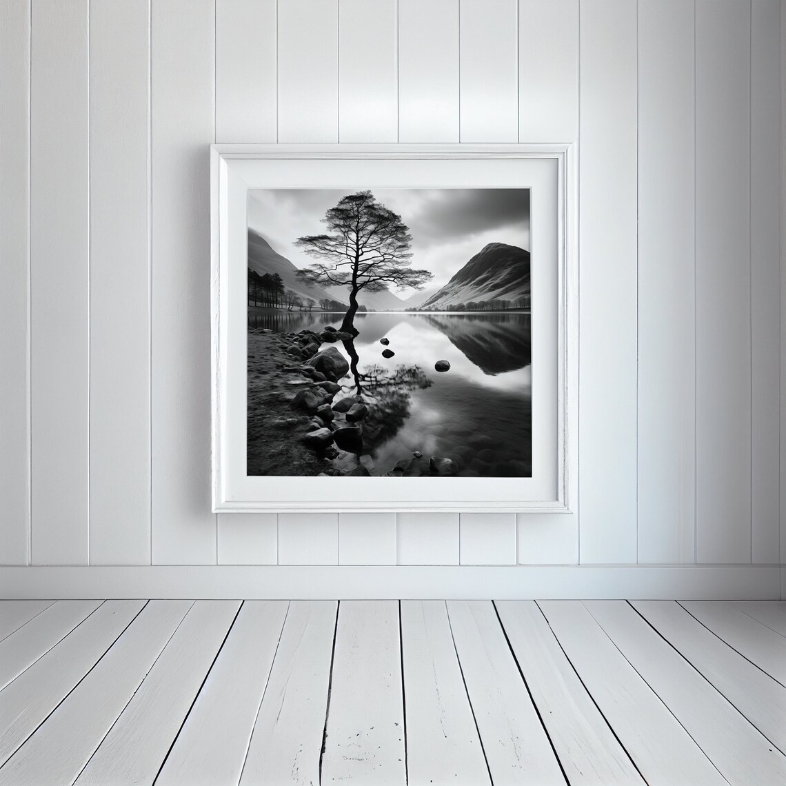 Buttermere Lake District Print | Black and White Landscape Art - Etsy
