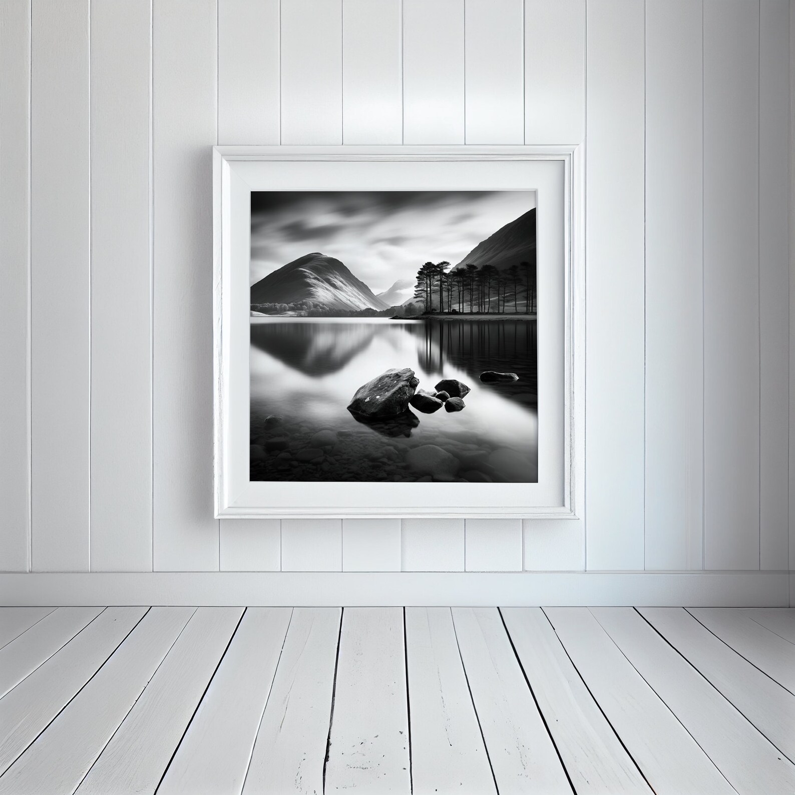 Buttermere Lake District Black and White Fine Art Landscape Print of ...