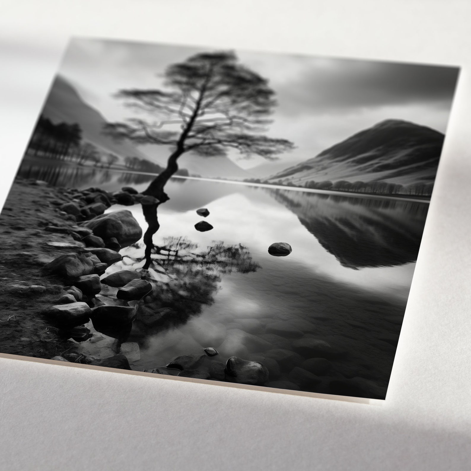 Buttermere Lake District Print | Black and White Landscape Art - Etsy