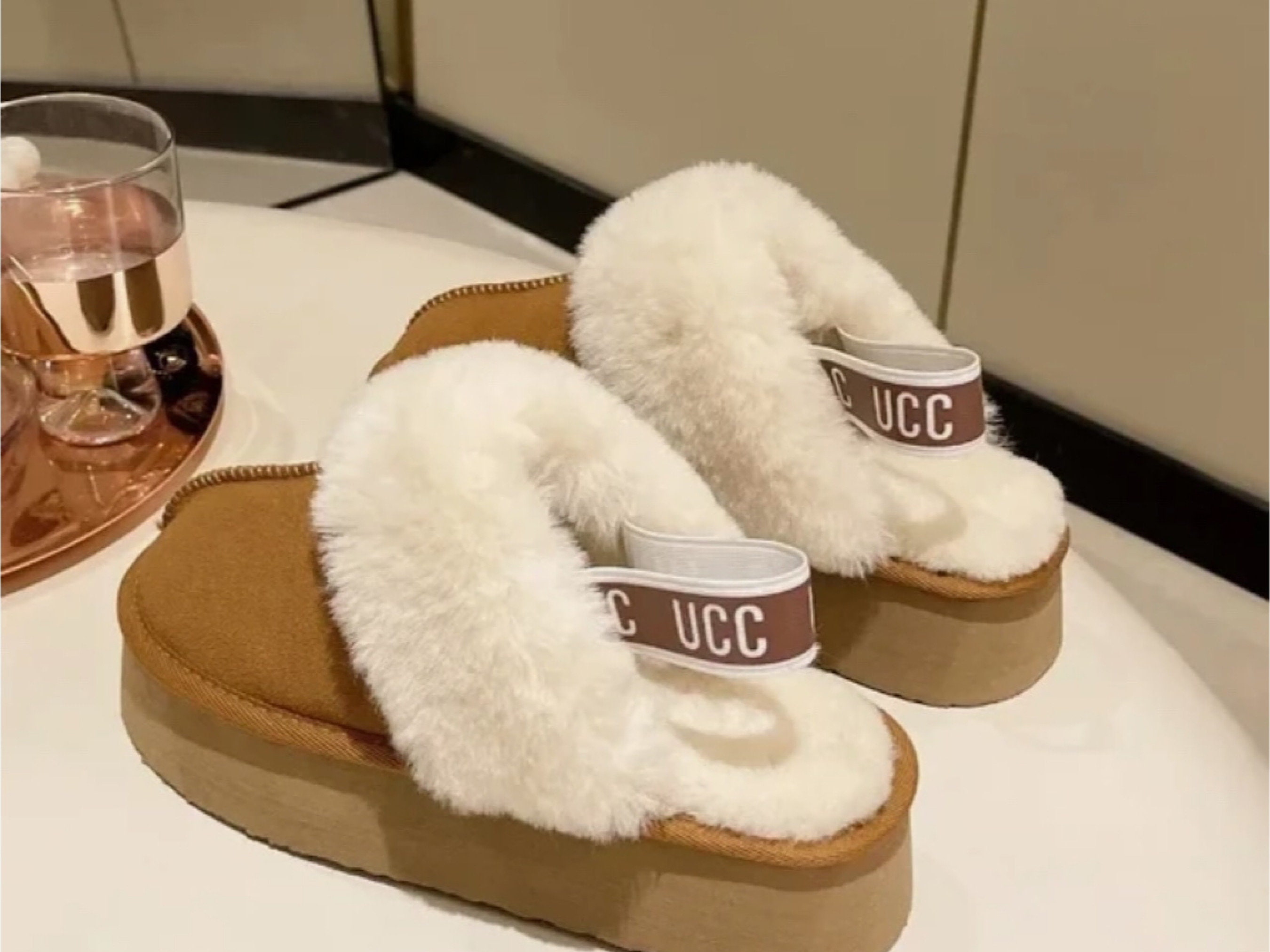 UGG Ultra Mini Dupe Strap Slippers for Women - Etsy