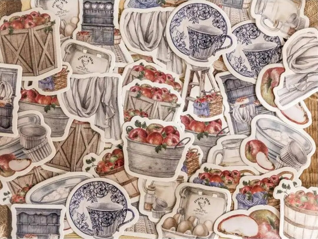 Sticker Cottage Core 45 Stickers Decals Stationery Journal Diary Photo ...