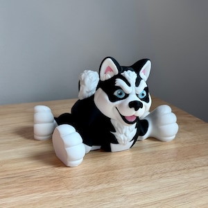 Husky Dog - Flexi Articulated Fidget Toy - 3D Printed - Printverse - Etsy