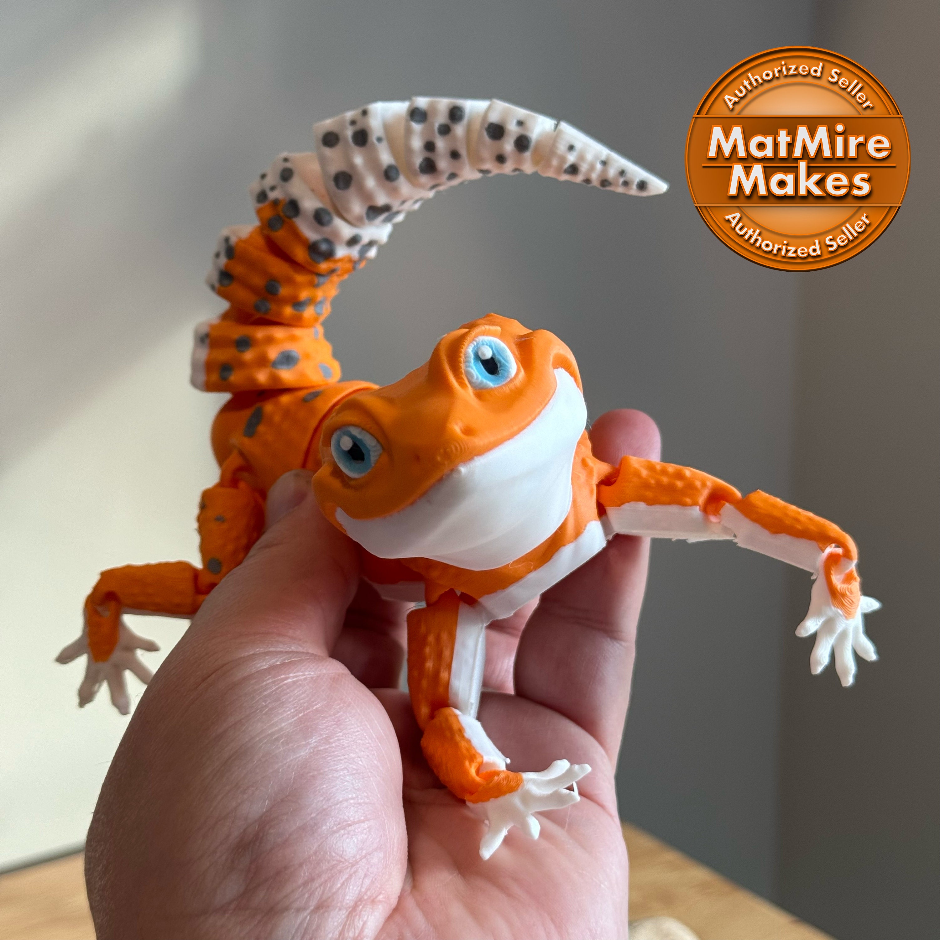 Whimsical Leopard Gecko Fidget Toy Fun Desk Decoration for Reptile ...