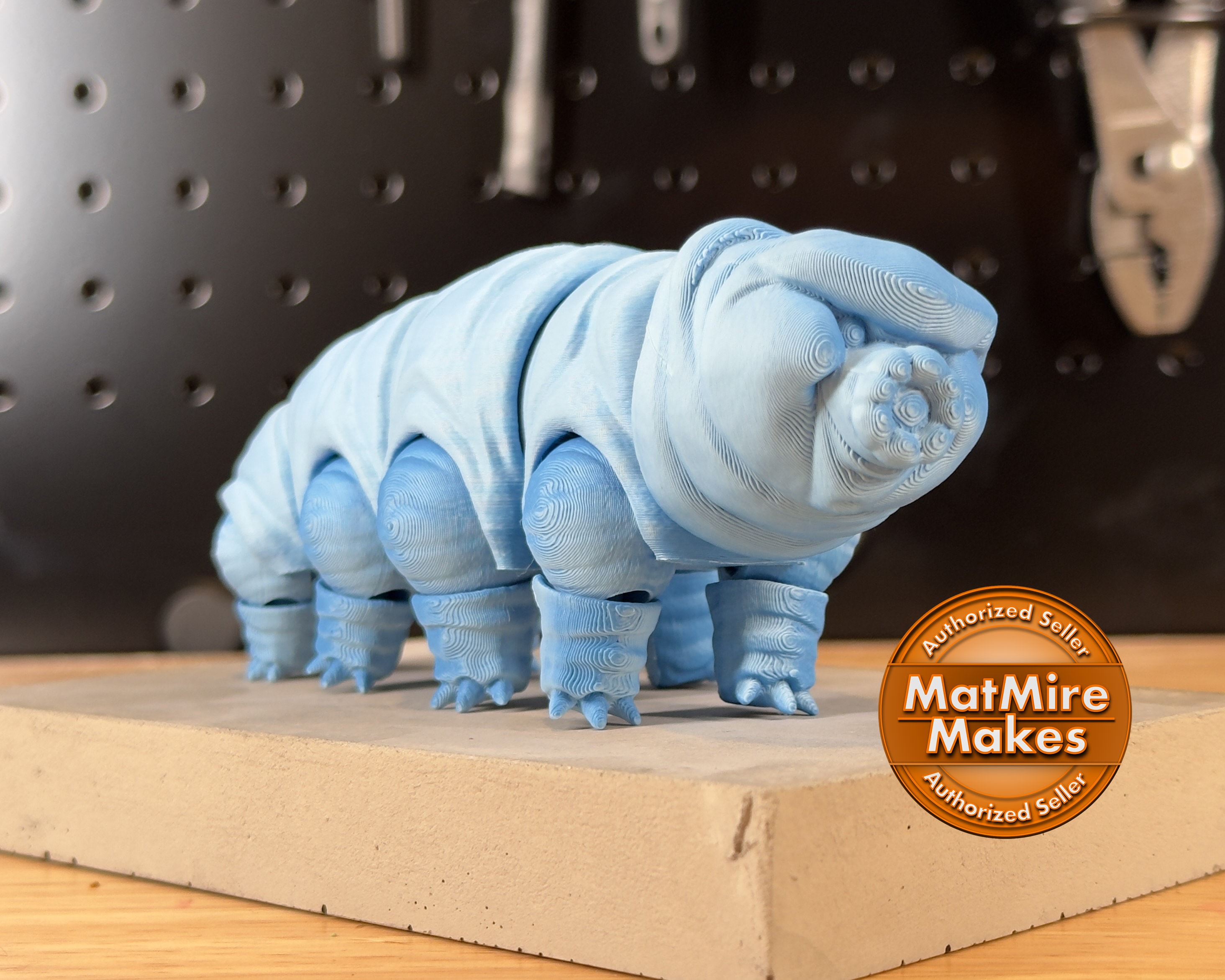 Tardigrade water Bear Flexi Articulated Fidget Toy 3D Printed Matmire ...