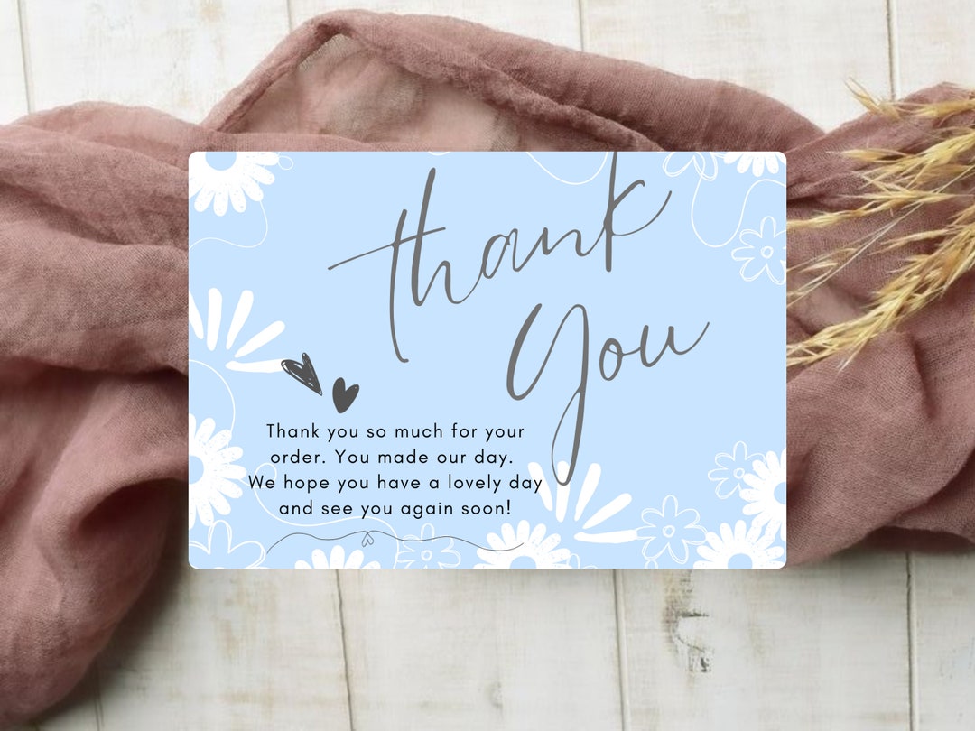 Editable Thank You Card, Thank You Card Template,full Editable Canva ...